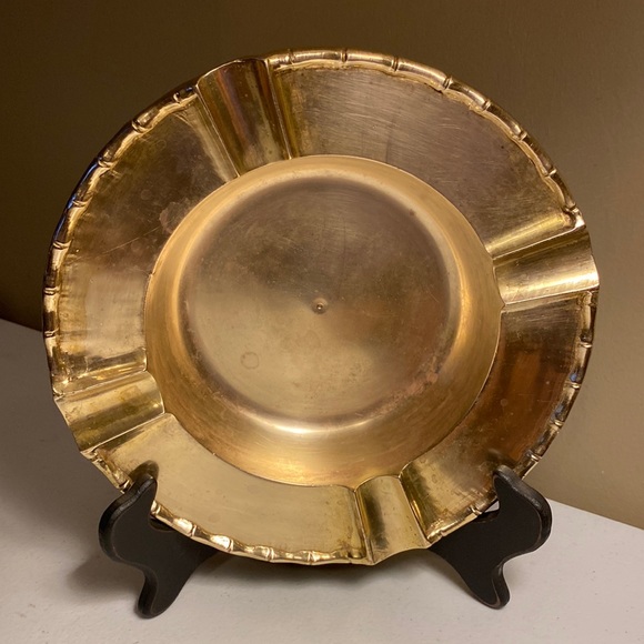 Accents | Vintage Brass 4 Slot Ashtray | Poshmark
